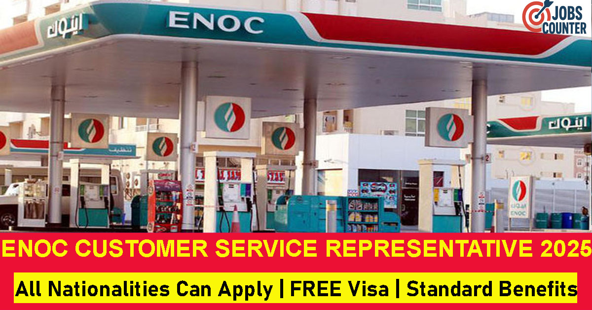 ENOC Careers UAE 2025 - ENOC Dubai Sales Person Hiring!